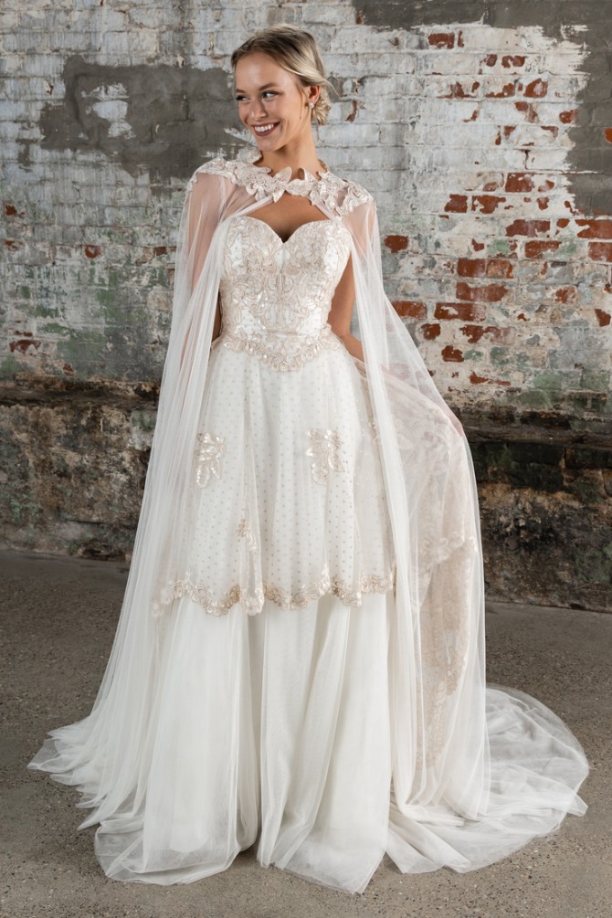 Renee Grace | Wedding Dresses - Celeste Cape | Renee Grace Bridal